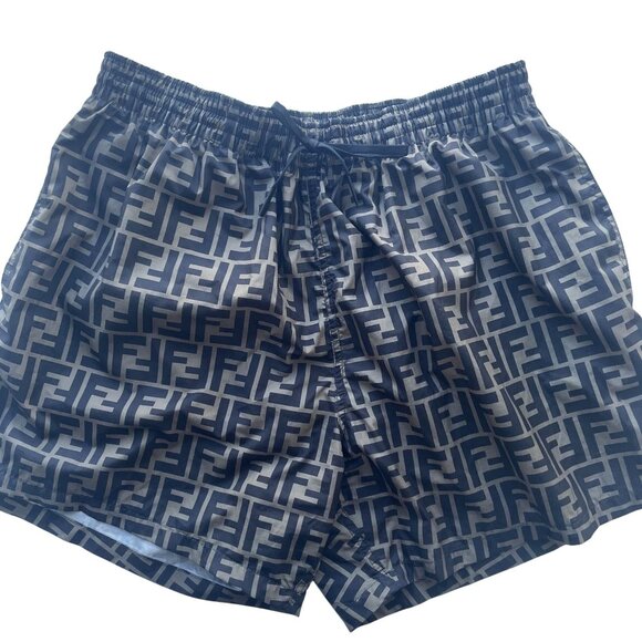 Fendi | Shorts | Fendi Designer Shorts With Iconic Ff Logo Print | Poshmark